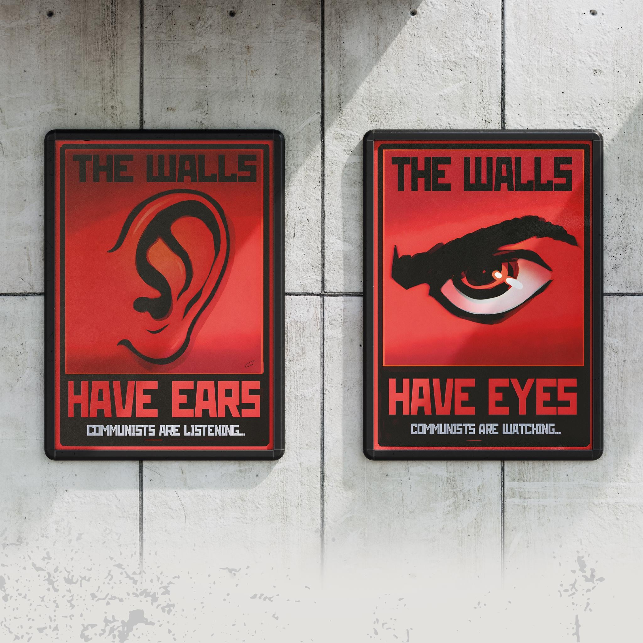 FALLOUT PROPAGANDA Posters | Red Danger Set of 6 Posters | High ...