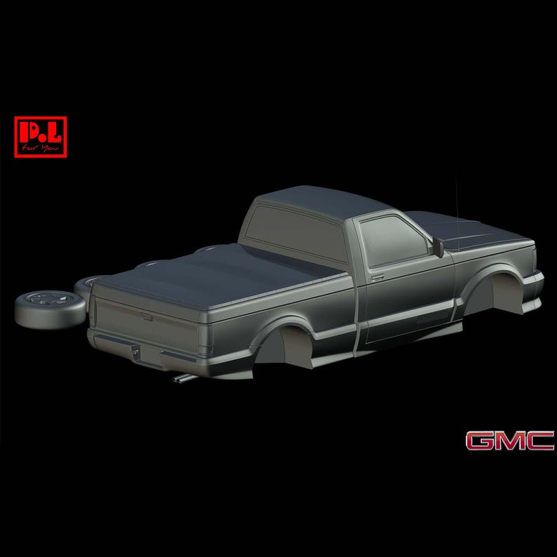 GMC Syclone (1991) Car Model Kit — 3D Print STL OBJ Files for 3D ...