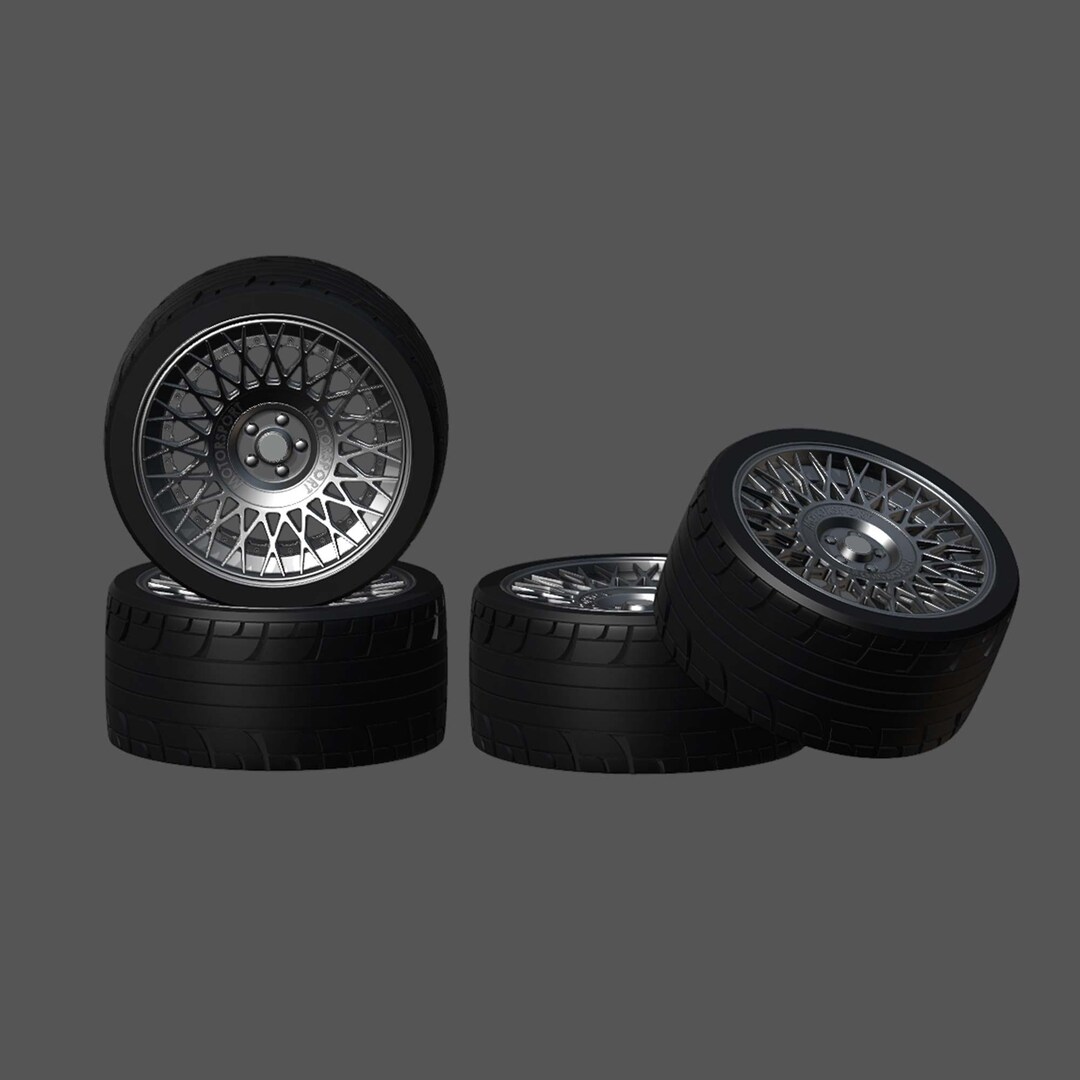 Messer ME11-3 Resin Wheels and Tires 1/87 1/64 1/43 1/32 1/24 1/18 1/12 ...
