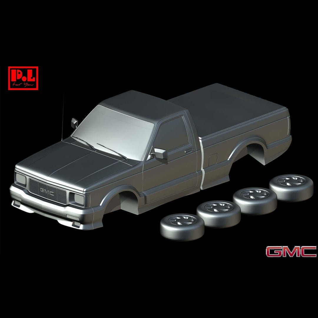 GMC Syclone (1991) Car Model Kit — 3D Print STL OBJ Files for 3D ...
