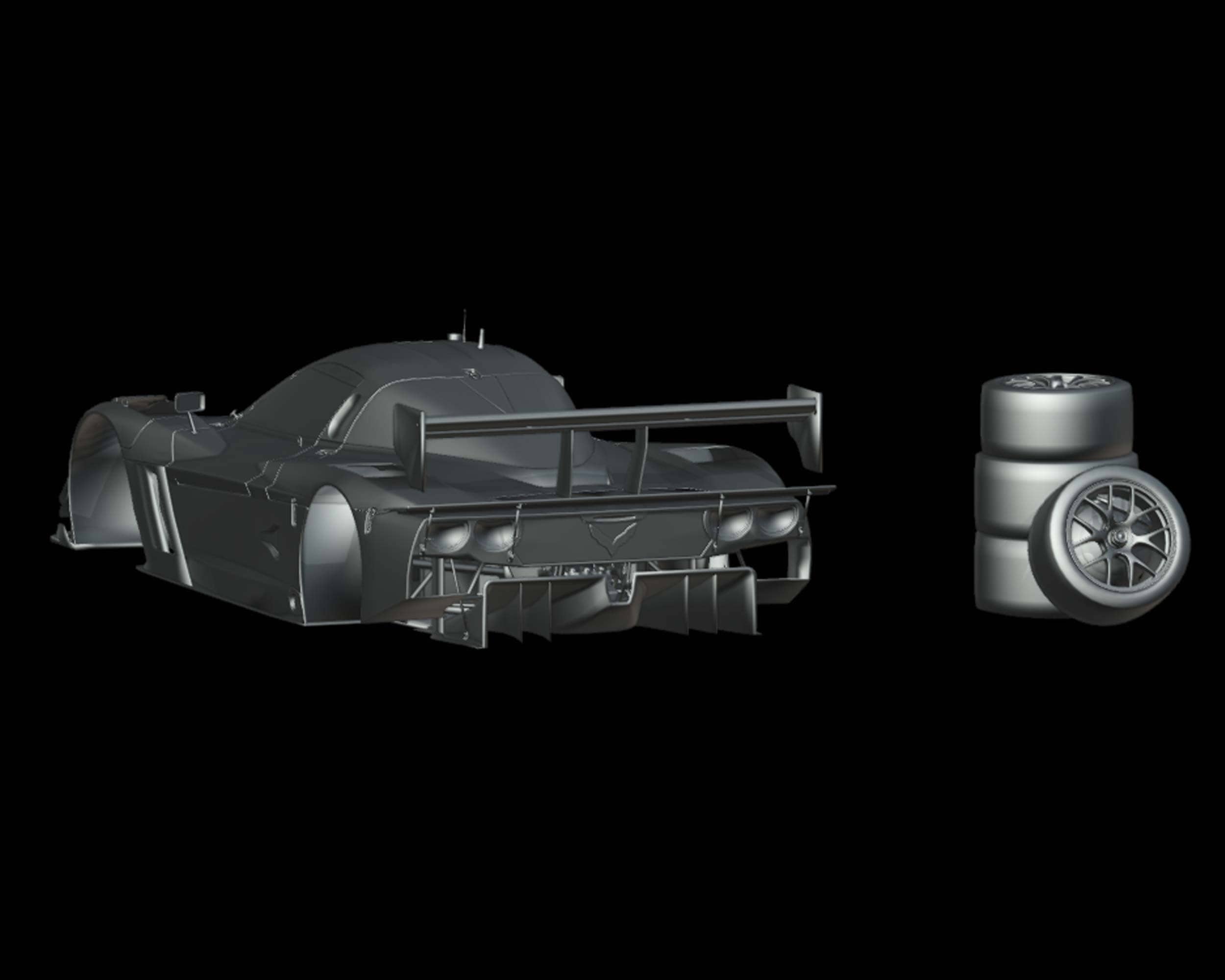 Chevrolet Corvette Daytona Prototype Resin Model Car Kit 1/87 1/64 1/43 ...