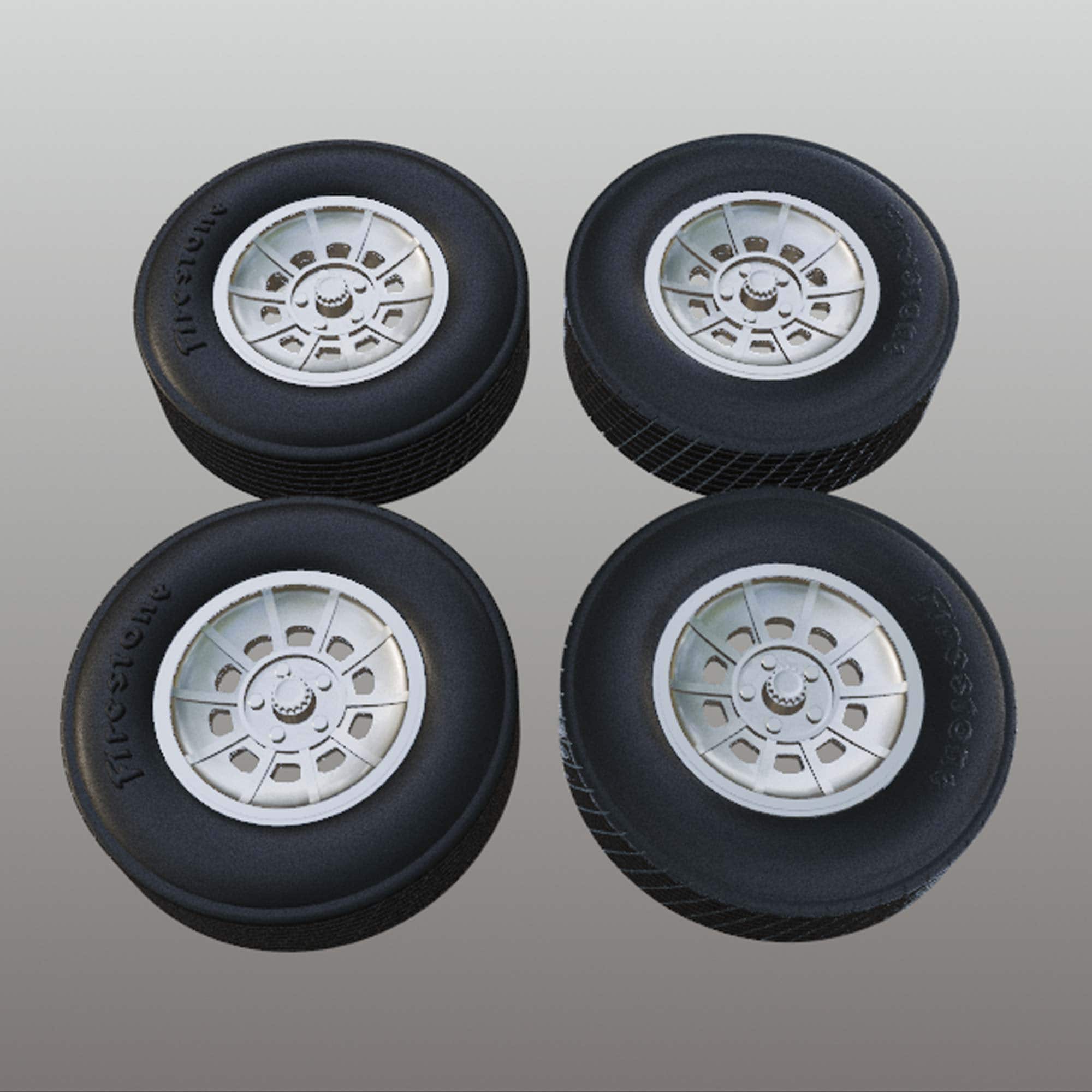 American Racing Vector General Lee Wheels Rims and Tires Set 1/87 1/64 ...