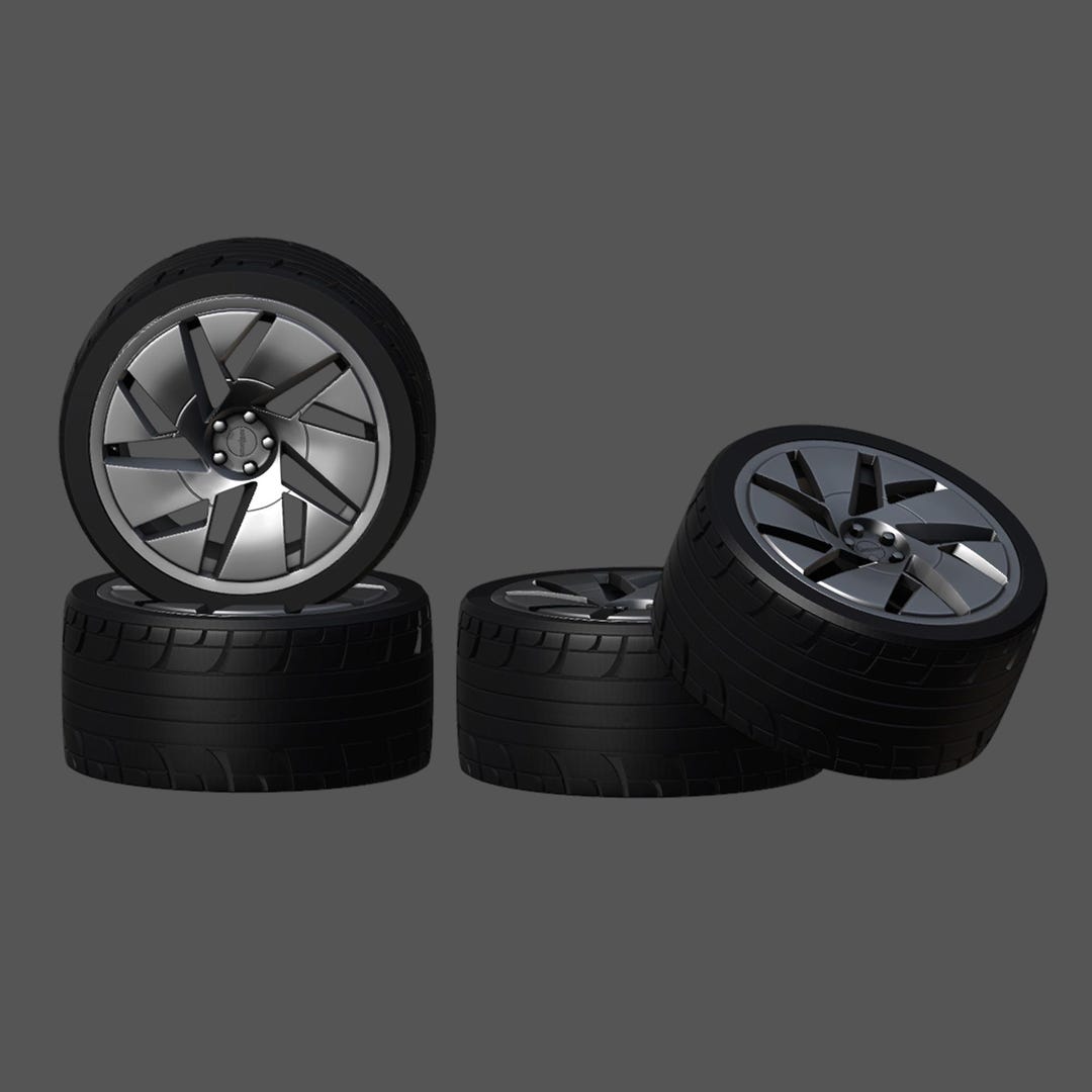 Rotiform Forged RSC Resin Wheels Tires Set 1/87 1/64 1/43 1/32 1/24 1/ ...