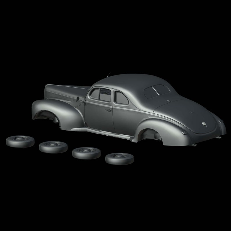 Ford Deluxe Coupe (1940) 1/87 1/64 1/43 1/32 1/24 1/18 Resin Model Car ...