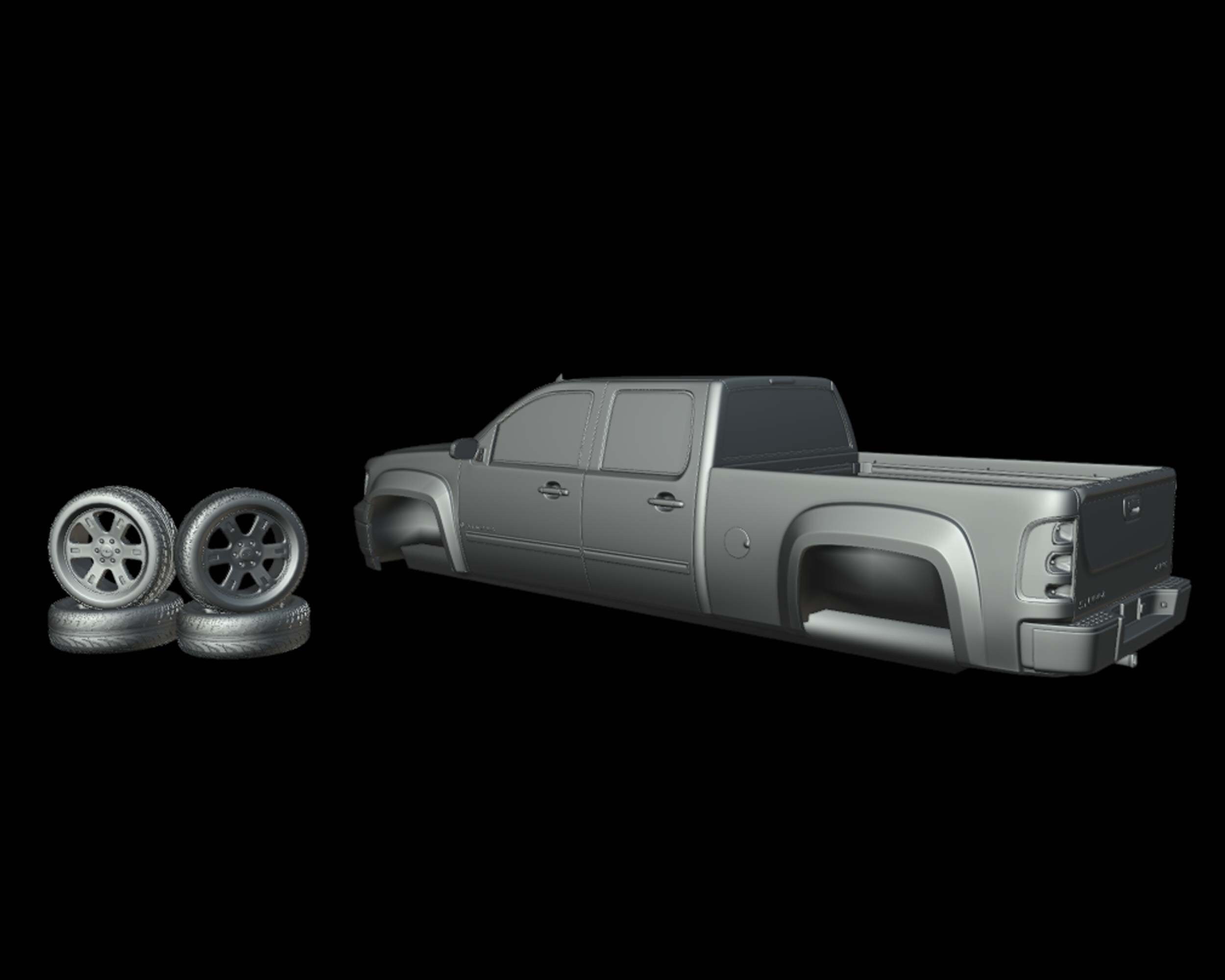 GMC Sierra 3rd Gen (GMT900) Crew Cab (2007) Resin Model Car Kit - Etsy
