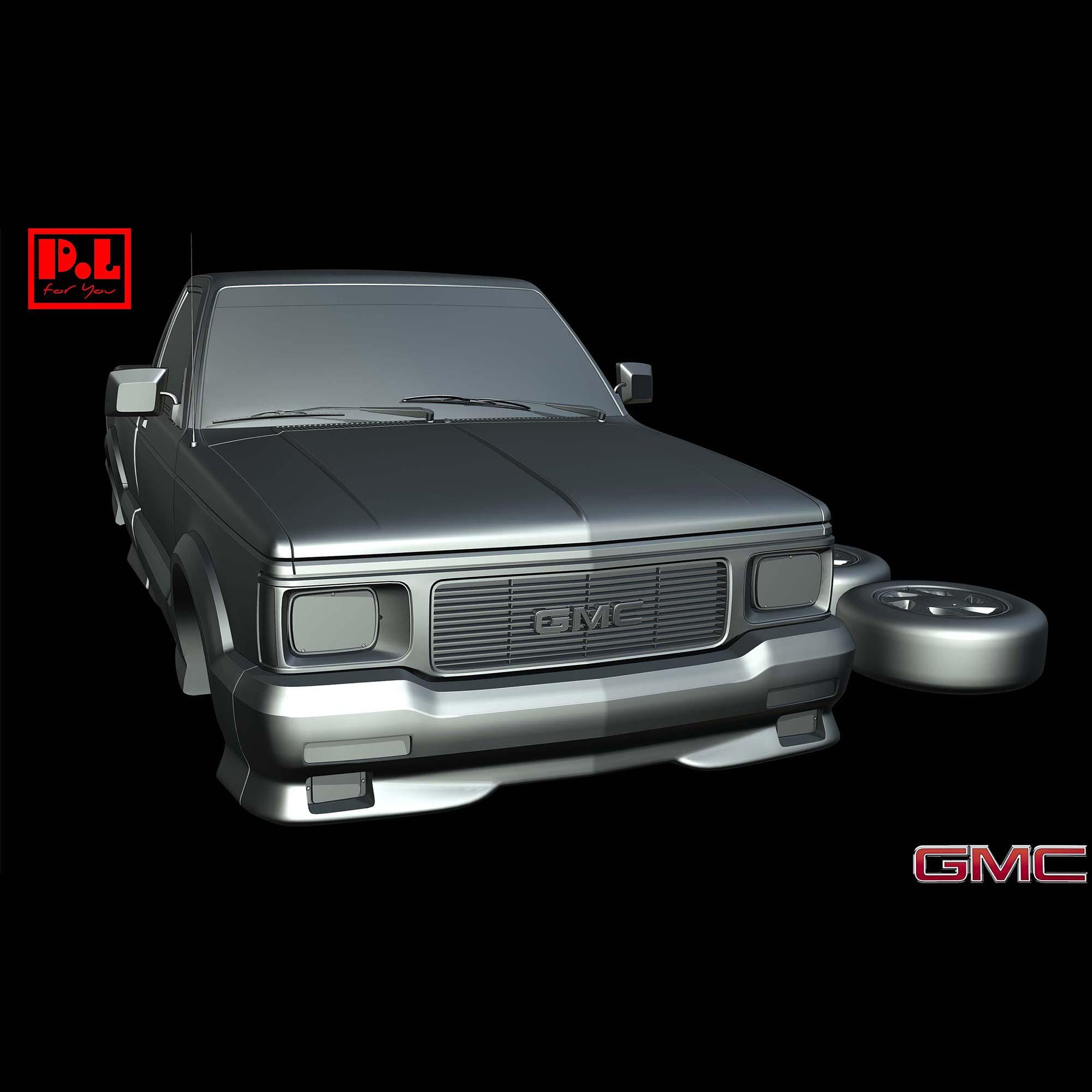 GMC Syclone (1991) Car Model Kit — 3D Print STL OBJ Files for 3D ...