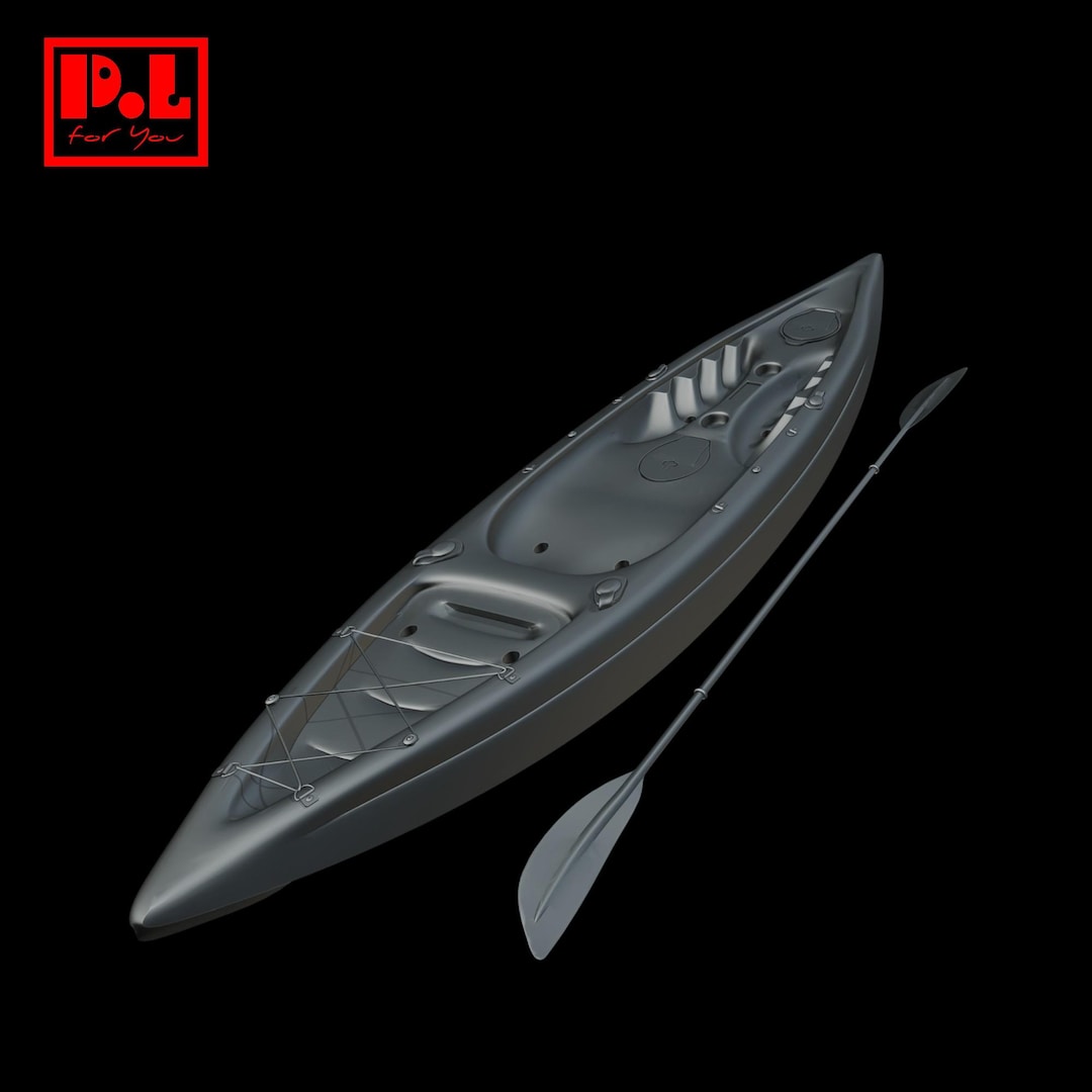 Kayak Boat Watercraft — 3D Print Model STL Files Figurine Diorama 1/87 ...