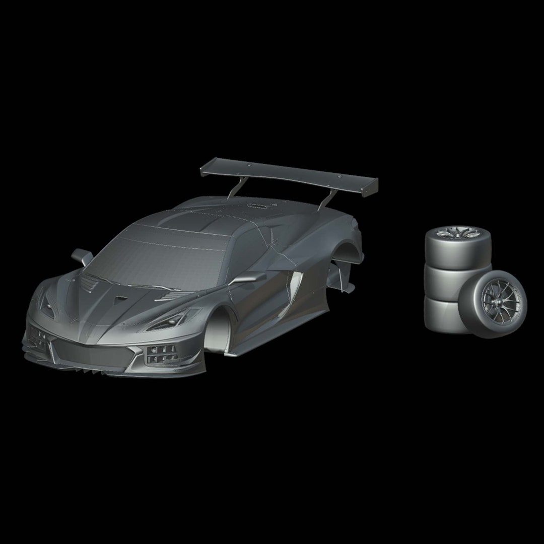 Chevrolet Corvette C8.R 1/87 1/64 1/43 1/32 1/24 1/18 Resin Model Car ...