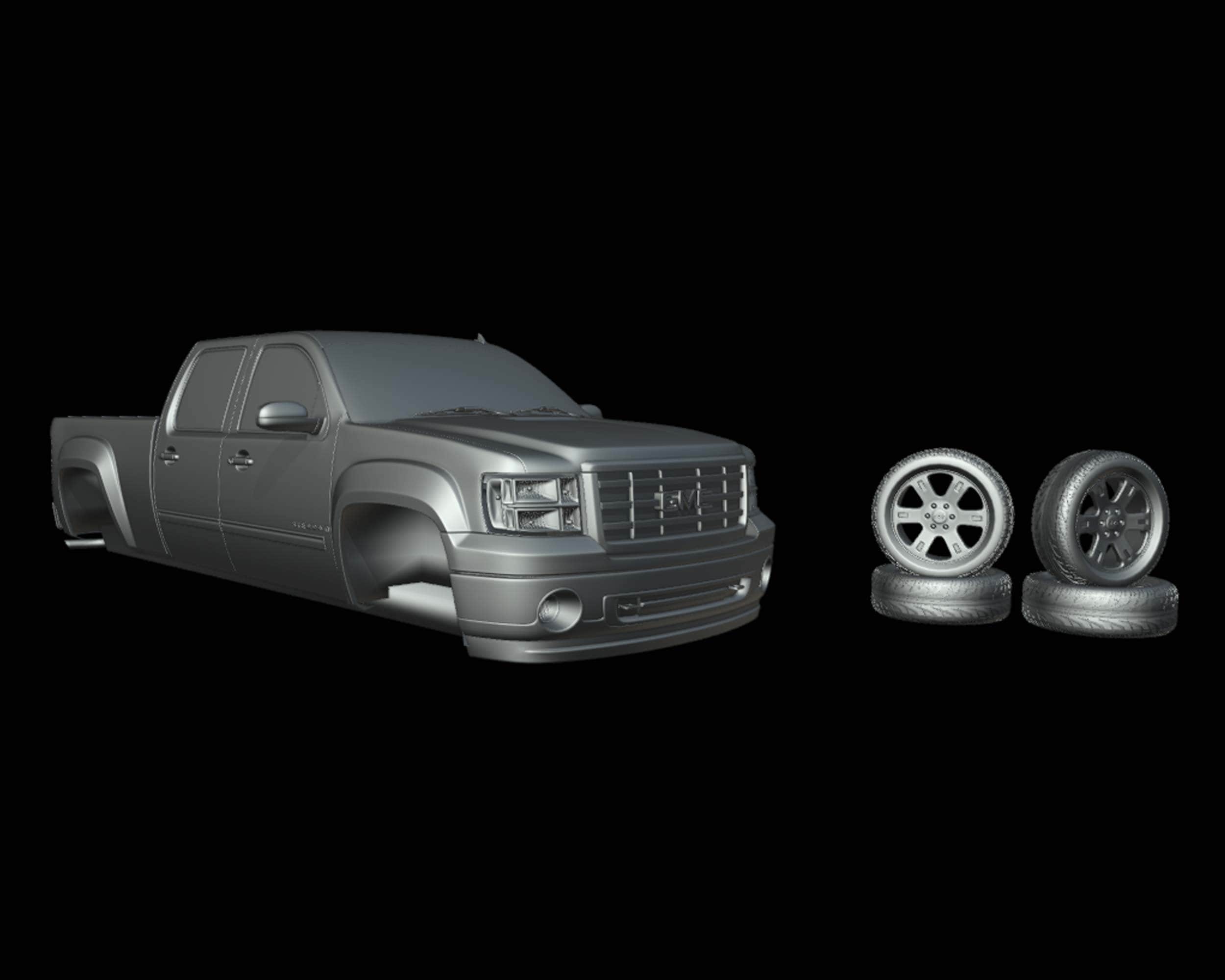 GMC Sierra 3rd Gen (GMT900) Crew Cab (2007) Resin Model Car Kit - Etsy