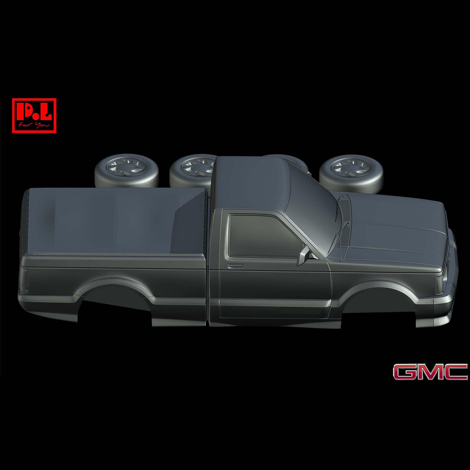 GMC Syclone (1991) Car Model Kit — 3D Print STL OBJ Files for 3D ...