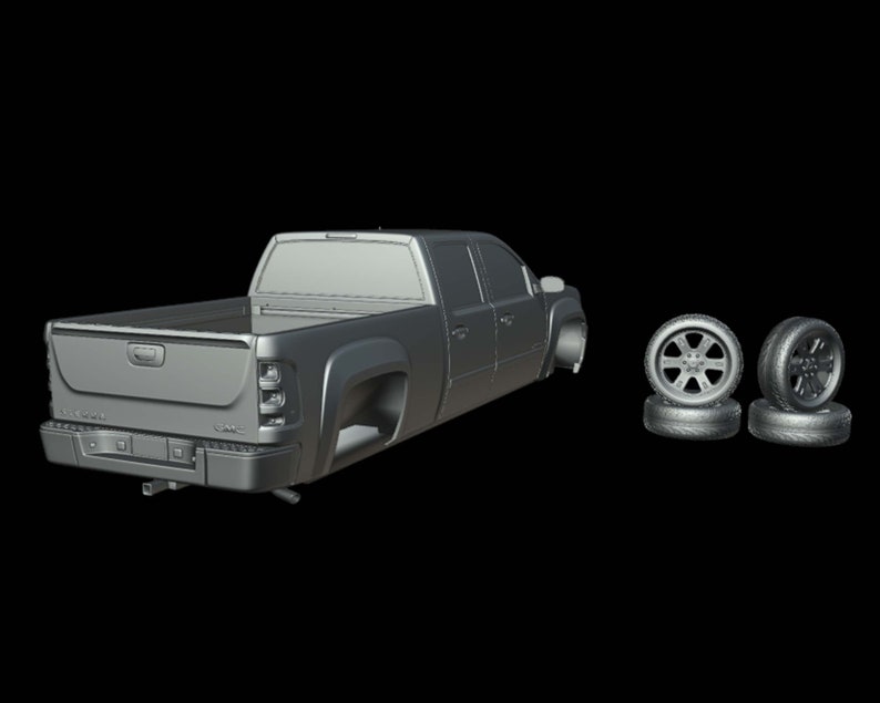 GMC Sierra 3rd Gen (GMT900) Crew Cab (2007) Resin Model Car Kit - Etsy