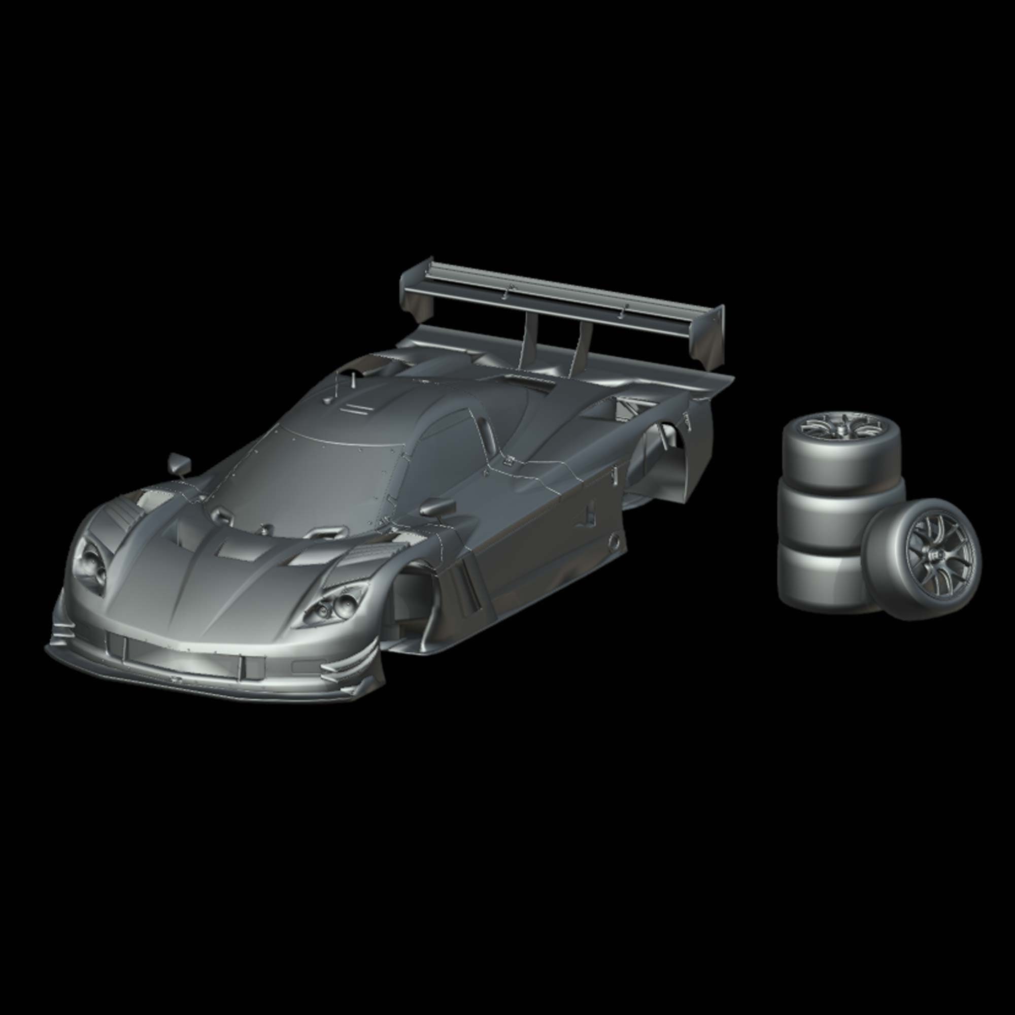 Chevrolet Corvette Daytona Prototype Resin Model Car Kit 1/87 1/64 1/43 ...