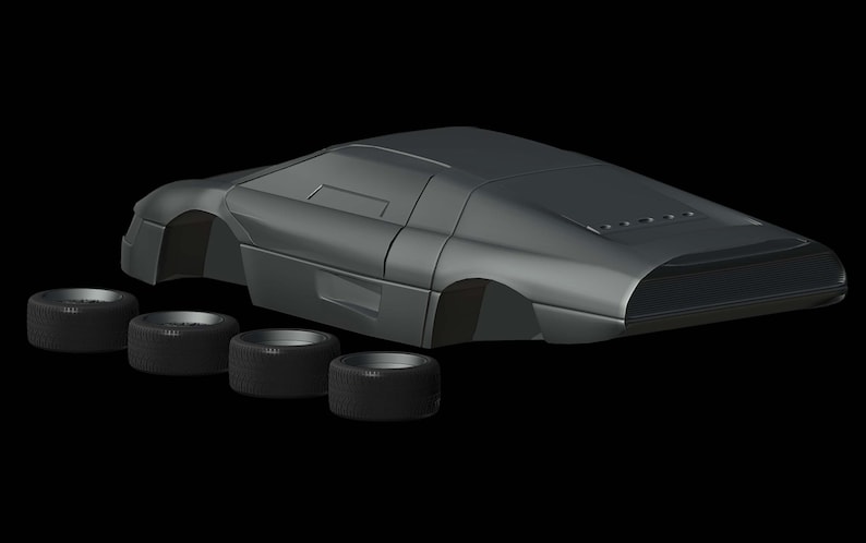 Dodge M4S PPG Turbo Interceptor "the Wraith" (1986) Resin Model Car Kit ...