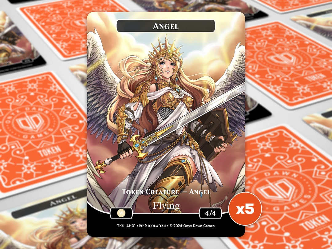 Angel 4/4 Token X5 Bundle for Magic: the Gathering (MTG) - Etsy