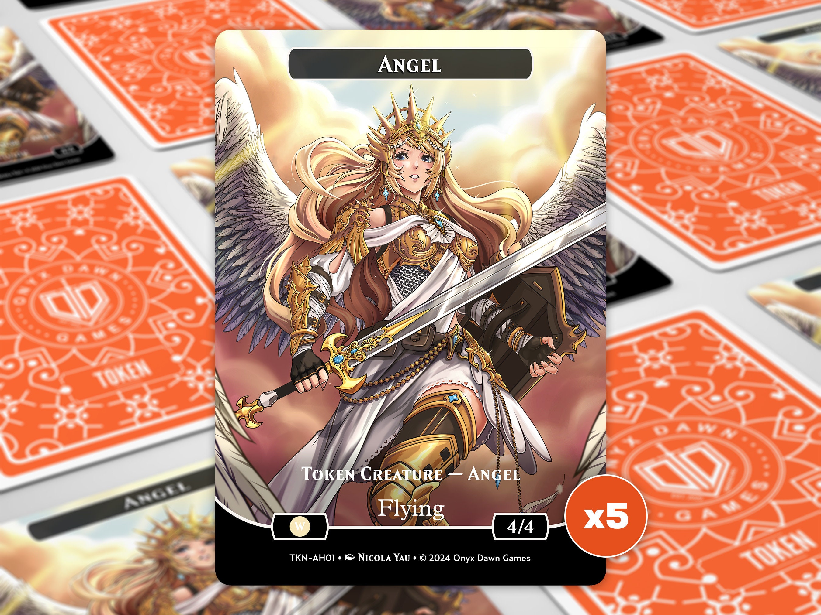 Angel 4/4 Token X5 Bundle for Magic: the Gathering (MTG) - Etsy