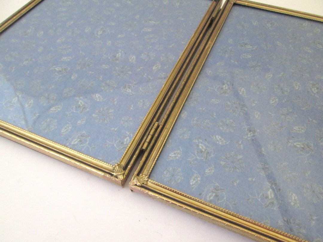 Vintage 8x10 Double Picture Frame Gold Metal Wedding Frame - Etsy