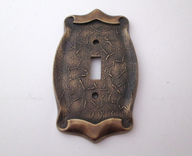 Switch Plate Cover Vintage Metal Switchplate One Toggle - Etsy