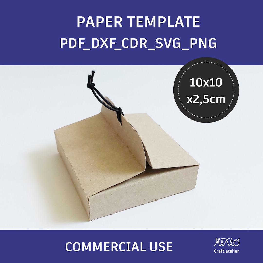 Small Gift Box Template: Printable Packaging SVG, DXF, PDF - Etsy