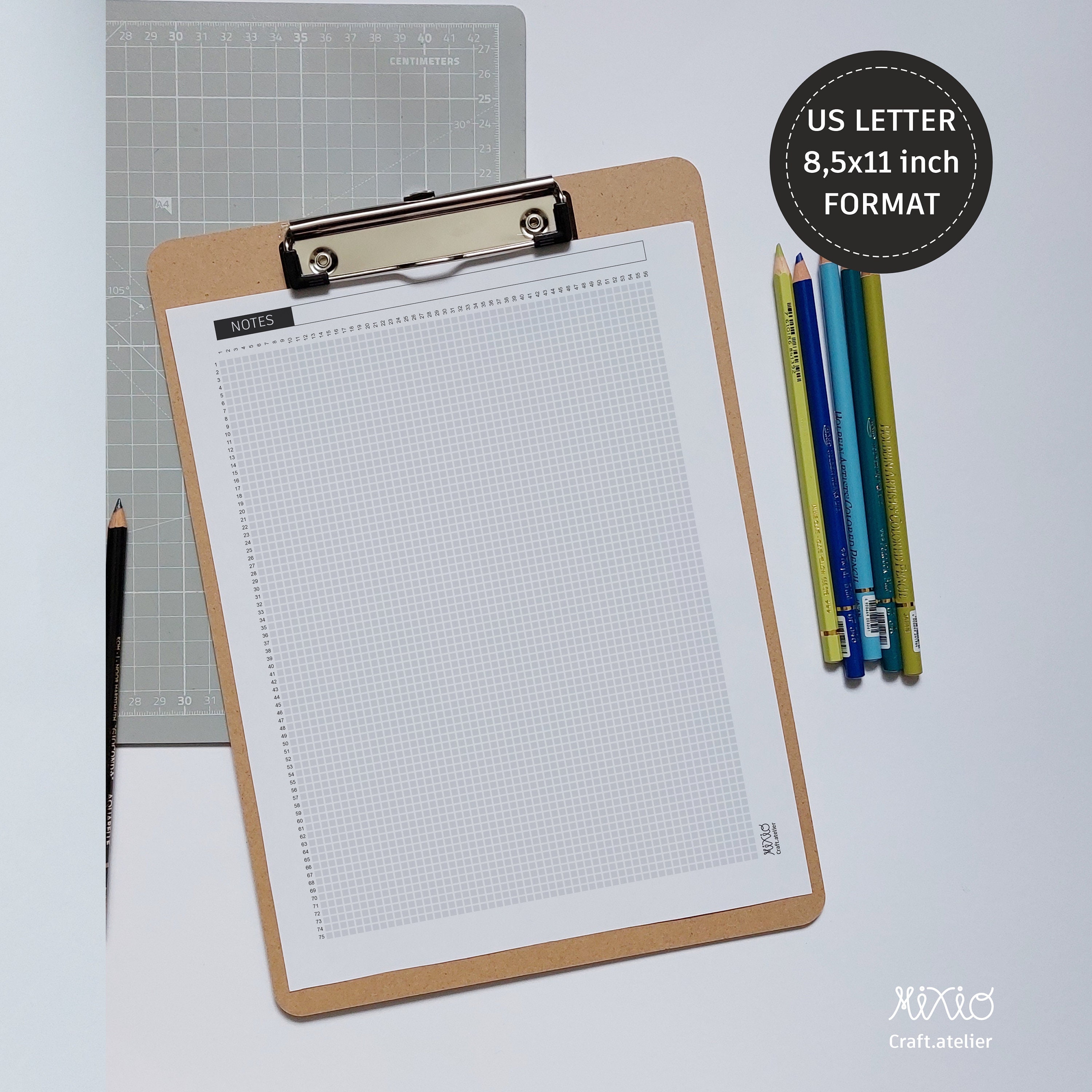 Printable Graph Paper: Craft Pattern Design (A4/US Letter) (digital ...