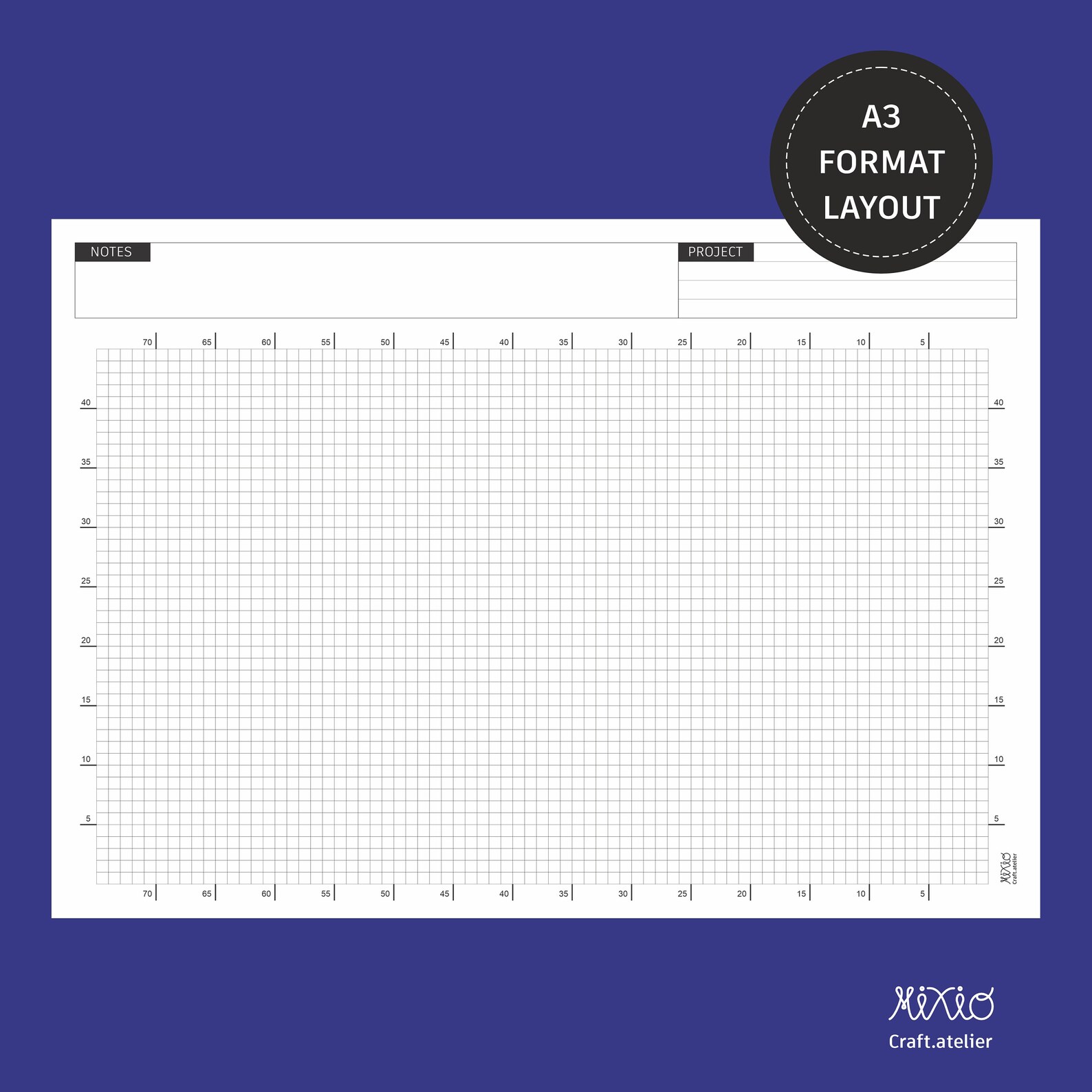 Digital Grid Template_printable Graph Paper_craft Planner_designing ...