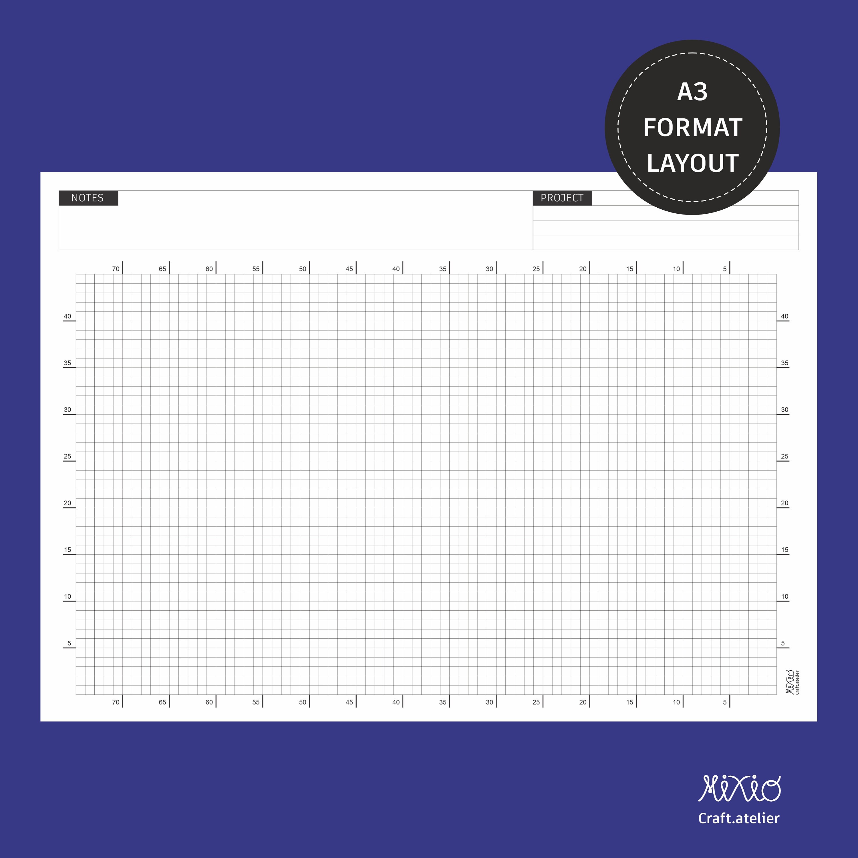 Digital Grid Template_printable Graph Paper_craft Planner_designing ...