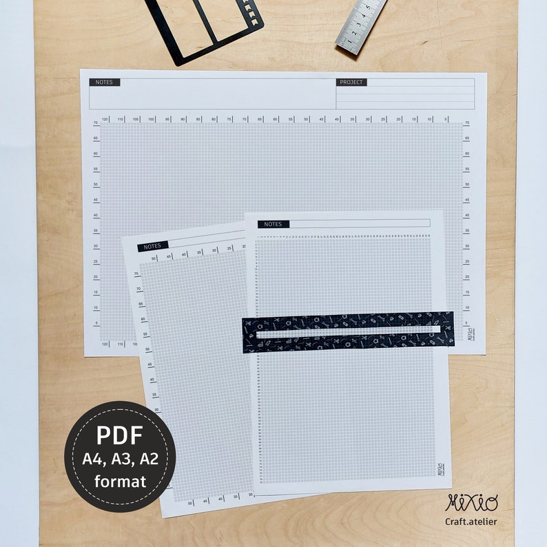 Digital Grid Template_printable Graph Paper_craft Planner_designing ...