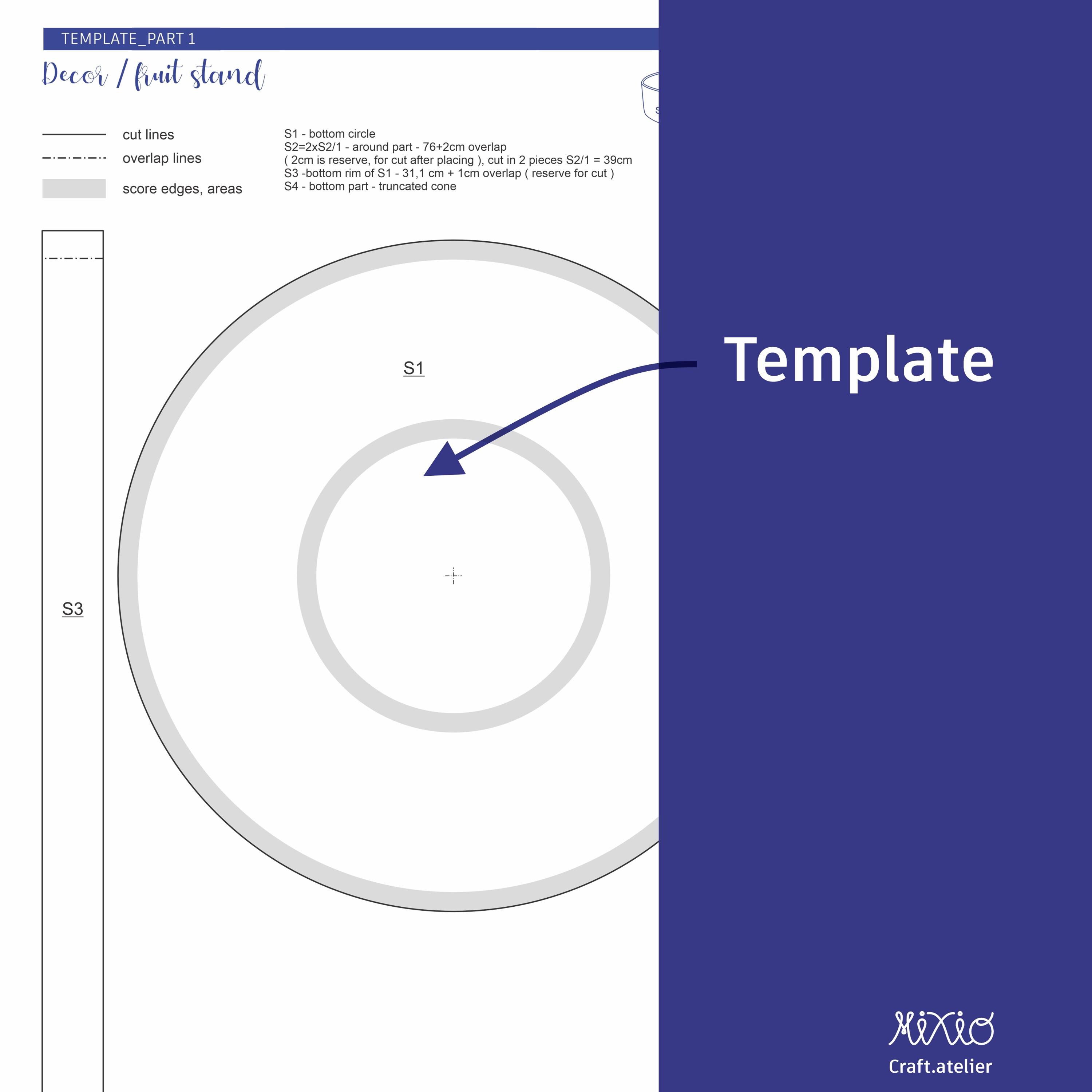 Ceramic Stand Template_slab Building Tutorial_pottery Template_do It ...
