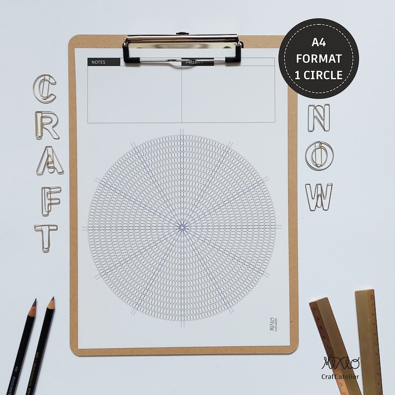 Digital Round Template_tapestry Crochet Circle_printable Scheme_craft ...