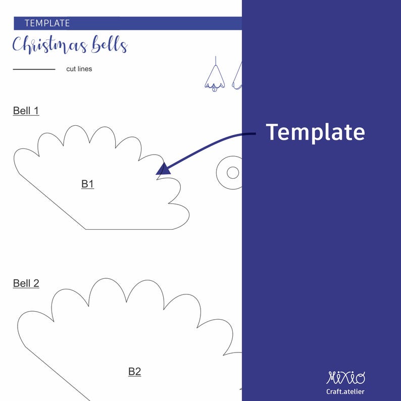 Ceramic Hanging Bells Template_slab Building Templates_pottery Template ...