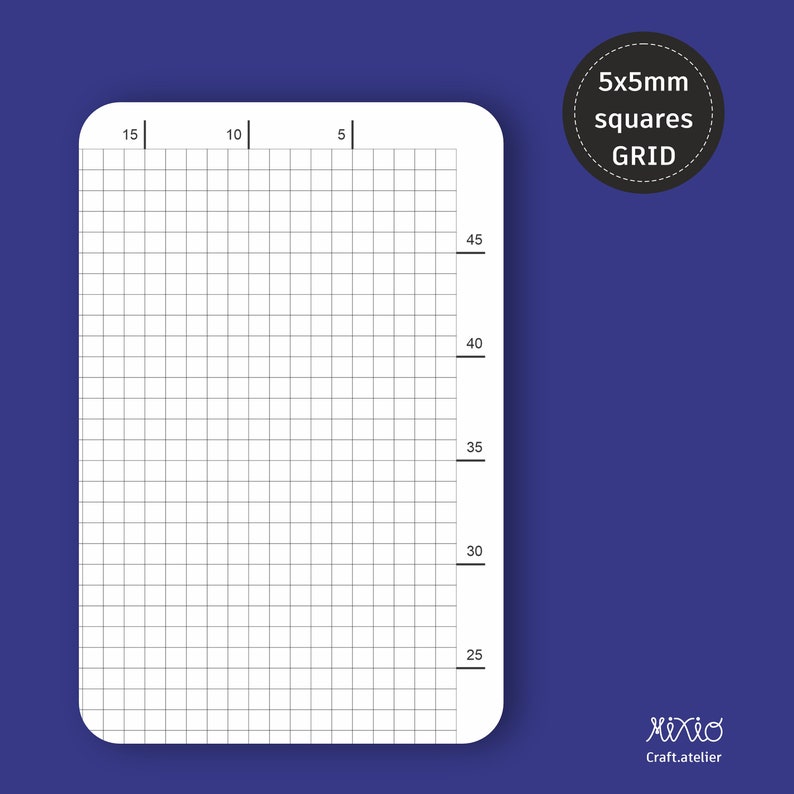 Digital Grid Template_printable Graph Paper_craft Planner_designing ...