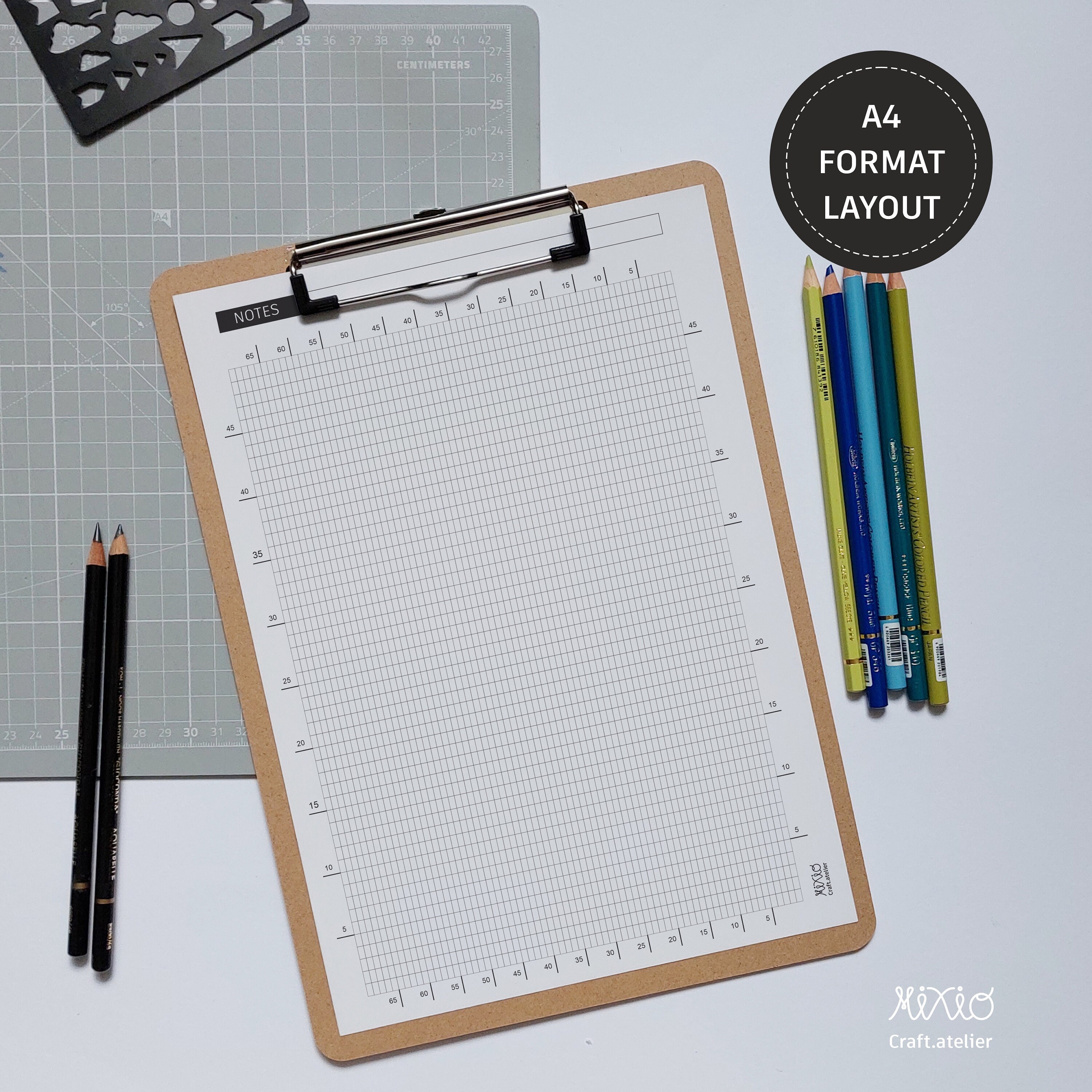 Digital Grid Template_printable Graph Paper_craft Planner_designing ...