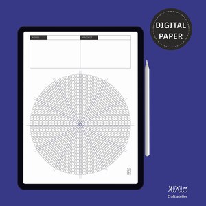 Digital Round Template_tapestry Crochet Circle_printable Scheme_craft ...