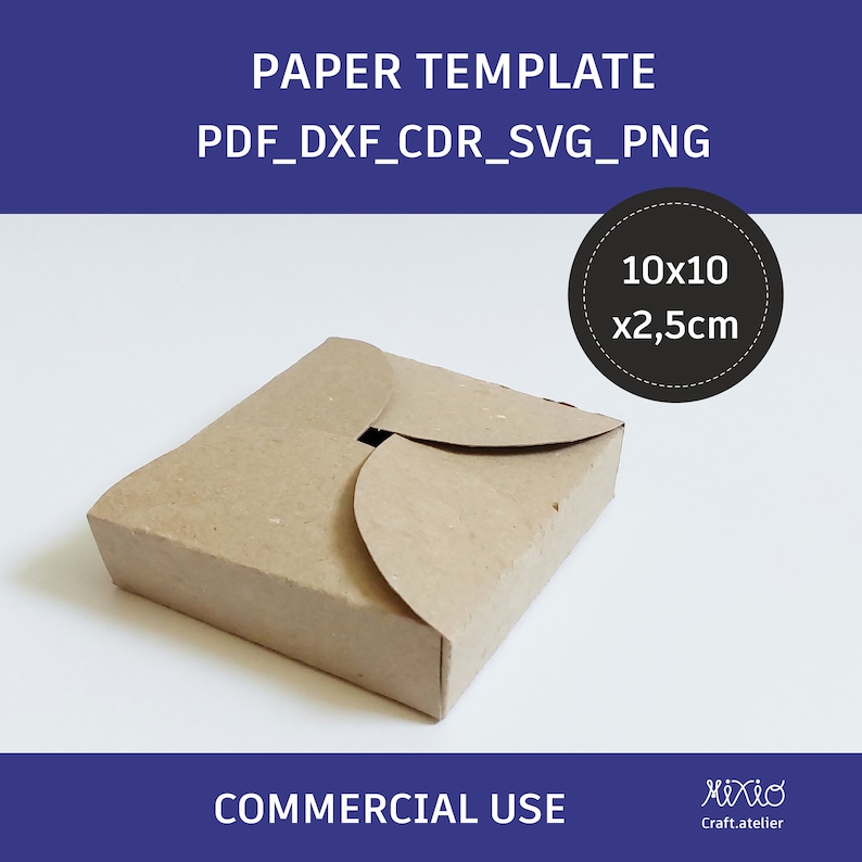 Small Box Template_cut File Box Svg_packiging Box Svg_printable Gift ...