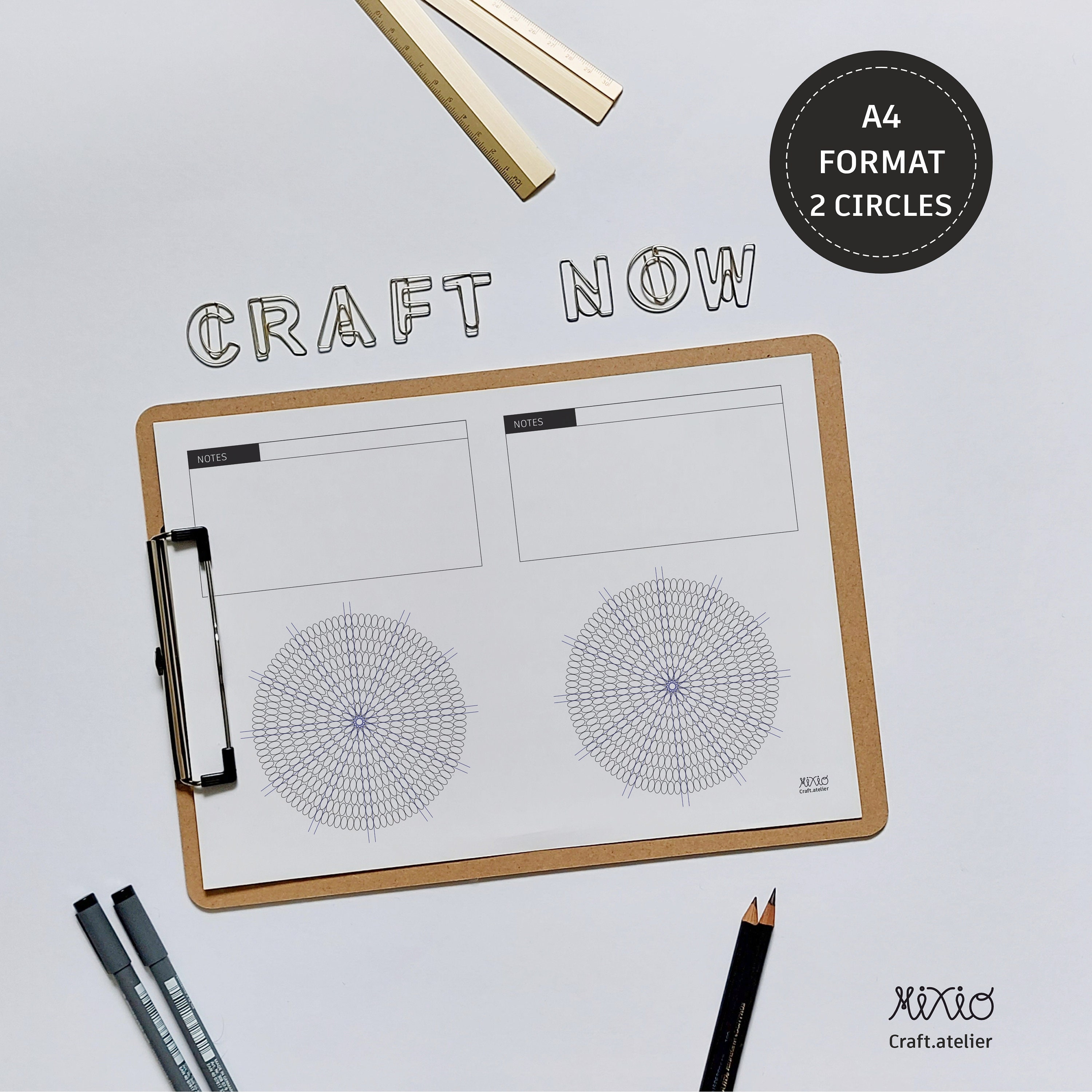Digital Round Template_tapestry Crochet Circle_printable Scheme_craft ...
