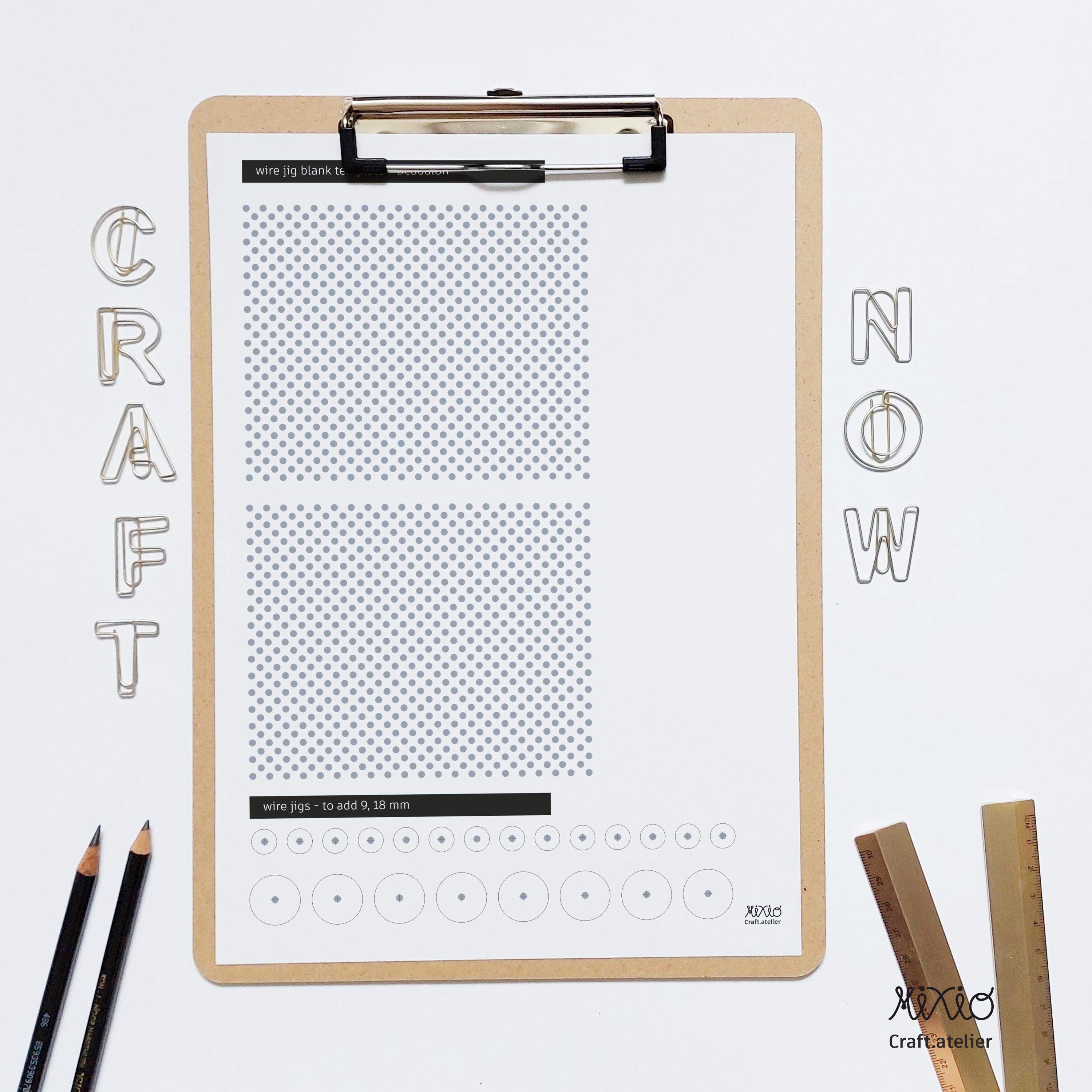 Printable Sheets for Wire Bender Jig_digital Template for Drawing Wire ...