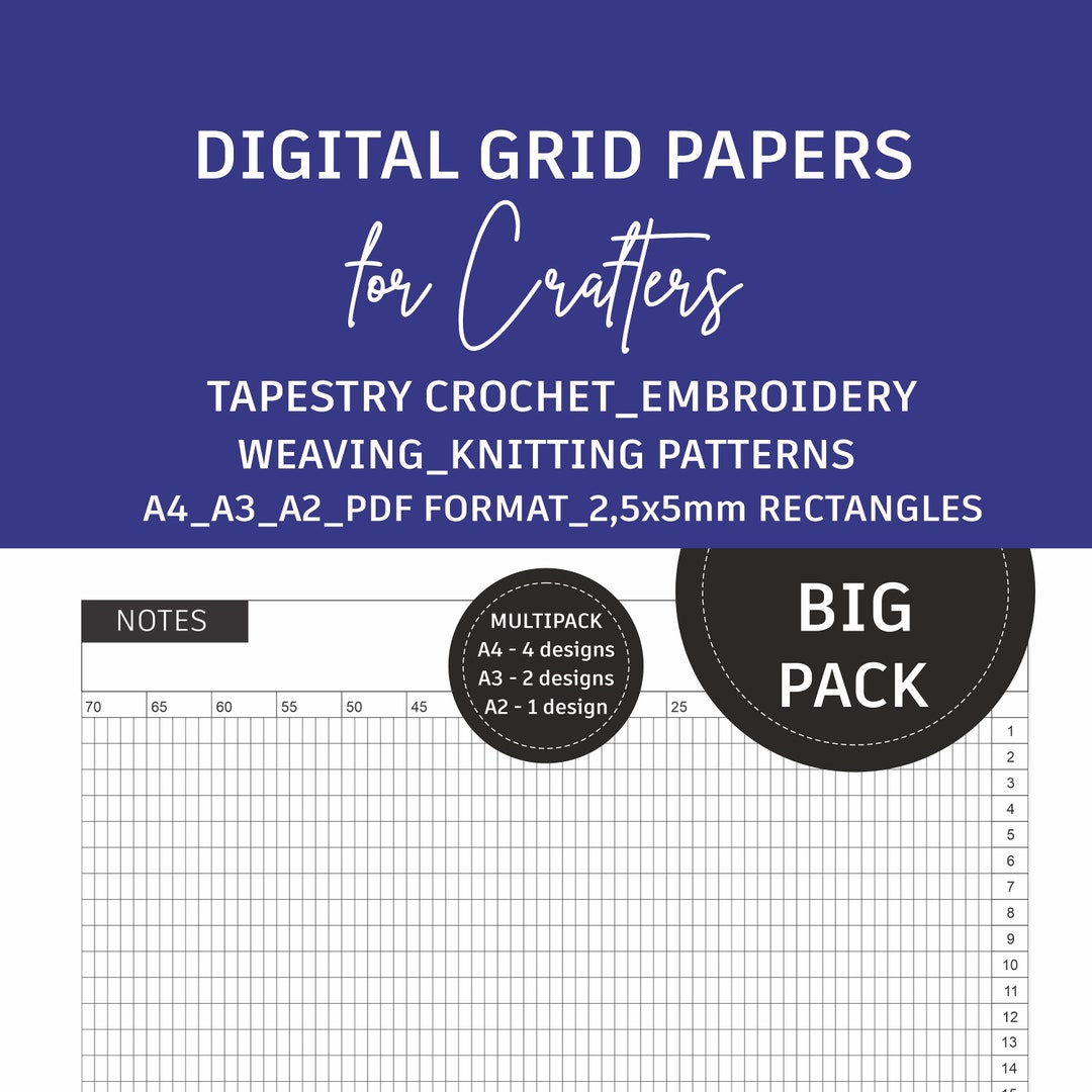 Digital Grid Template_printable Graph Paper_craft Planner_designing ...