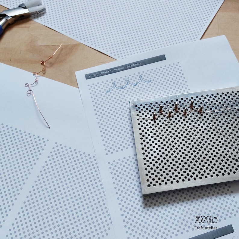 Printable Sheets for Wire Bender Jig_digital Template for Drawing Wire ...
