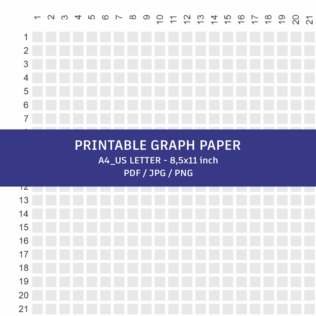 Printable Graph Paper: Craft Pattern Design (A4/US Letter) (digital ...