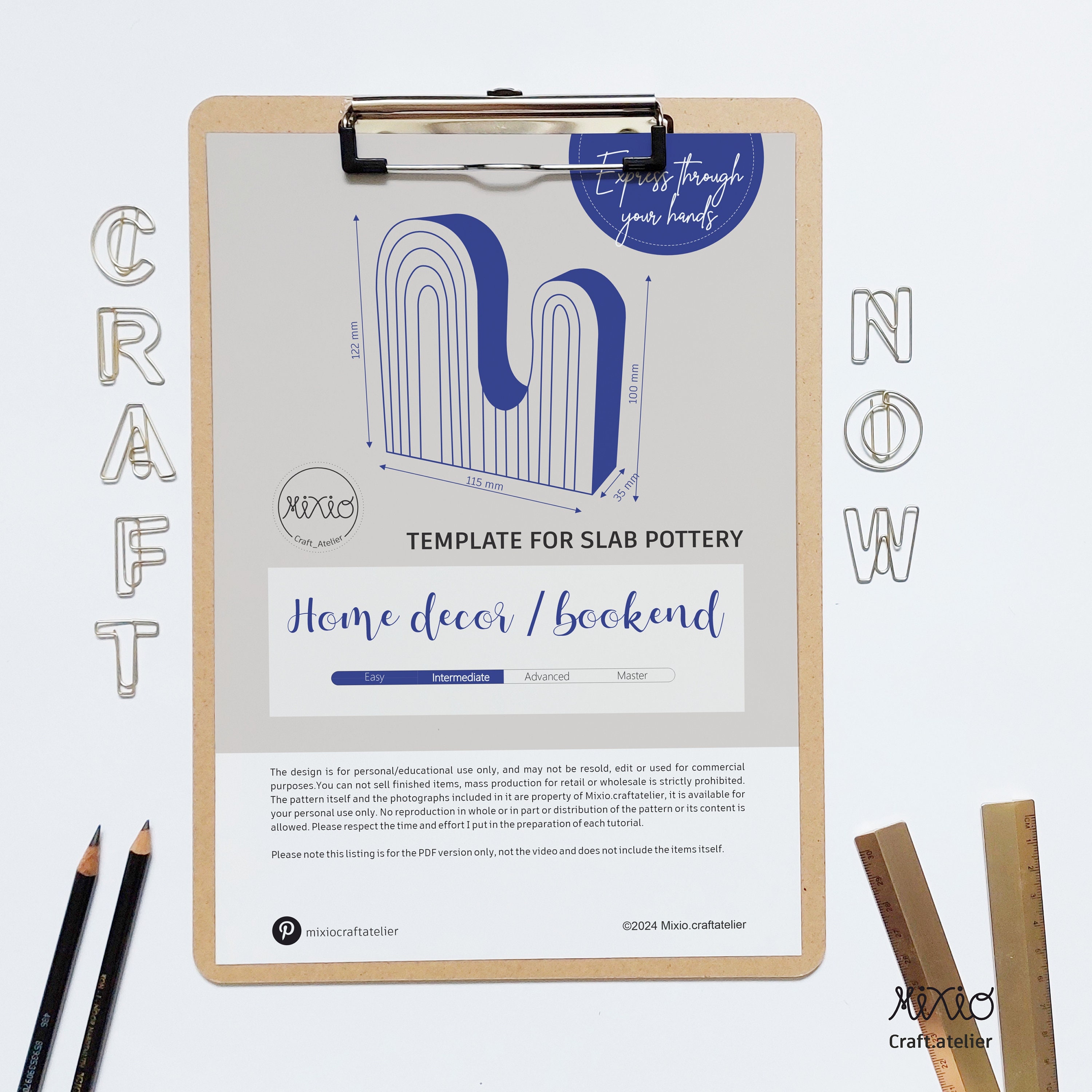 Slab Building Tutorial_pottery Template_do It Yourself Decoration ...