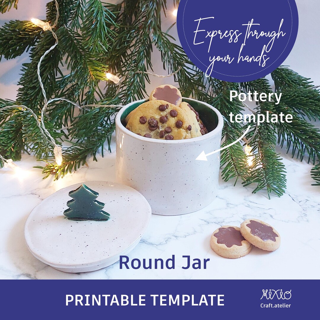 Ceramic Jar Template_slab Building Tutorial_pottery Template_do It ...