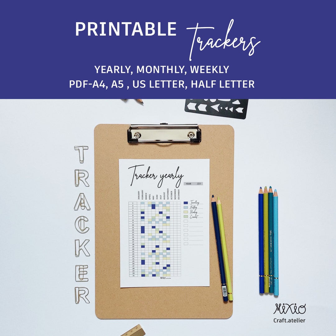 Printable Tracker_simple Track Page_journal_yearly Routine Sheet_track ...