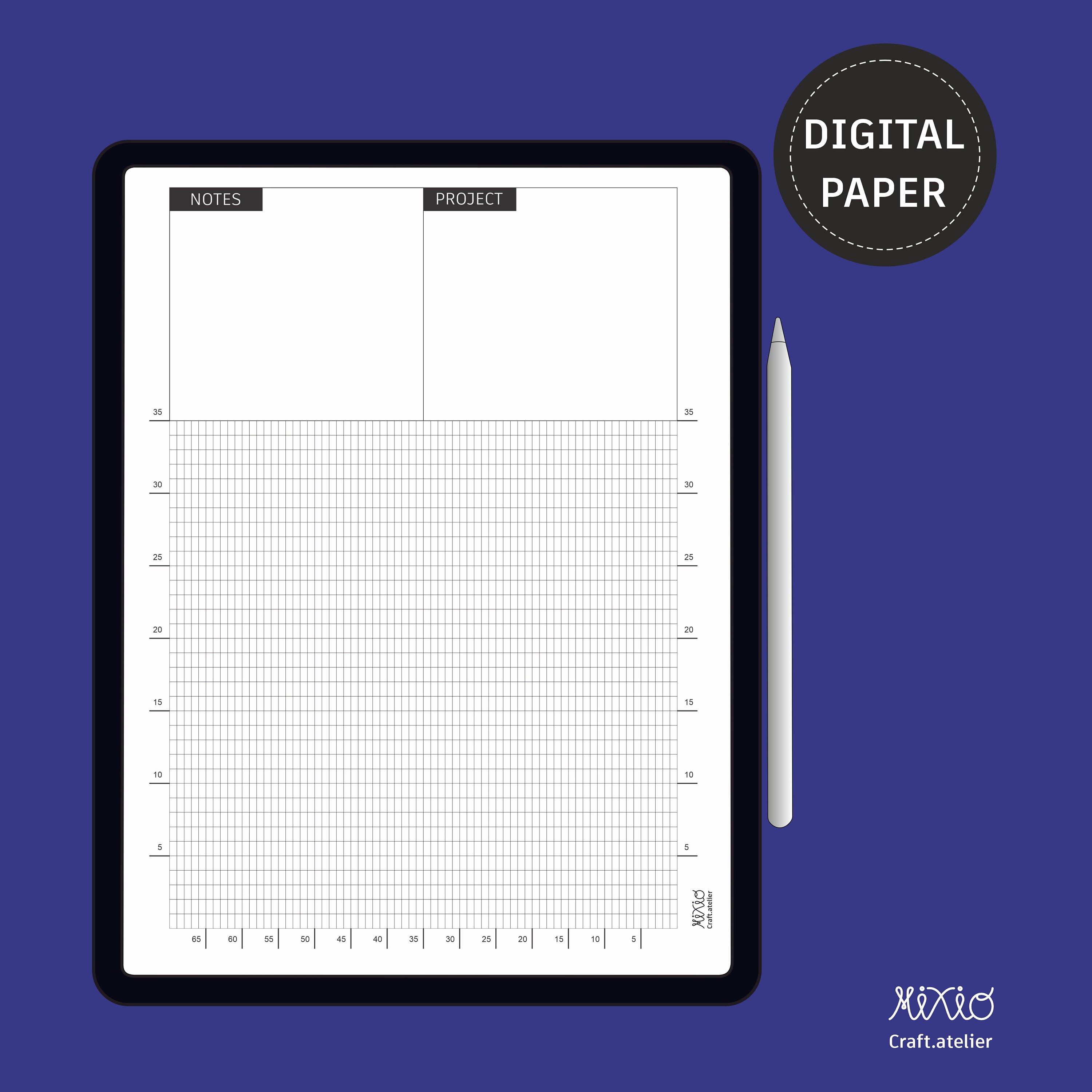 Digital Grid Template_printable Graph Paper_craft Planner_designing ...