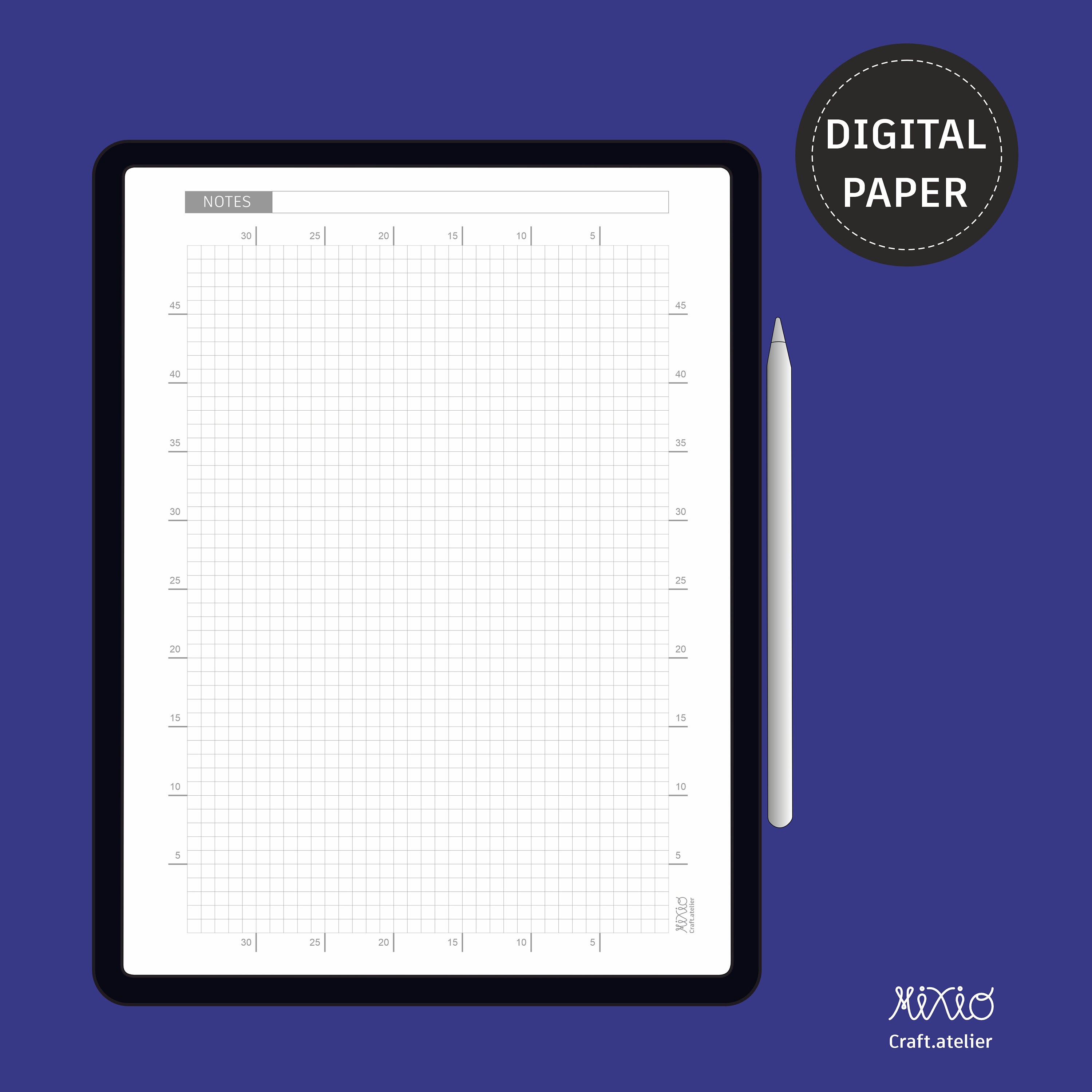 Digital Grid Template_printable Graph Paper_craft Planner_designing ...