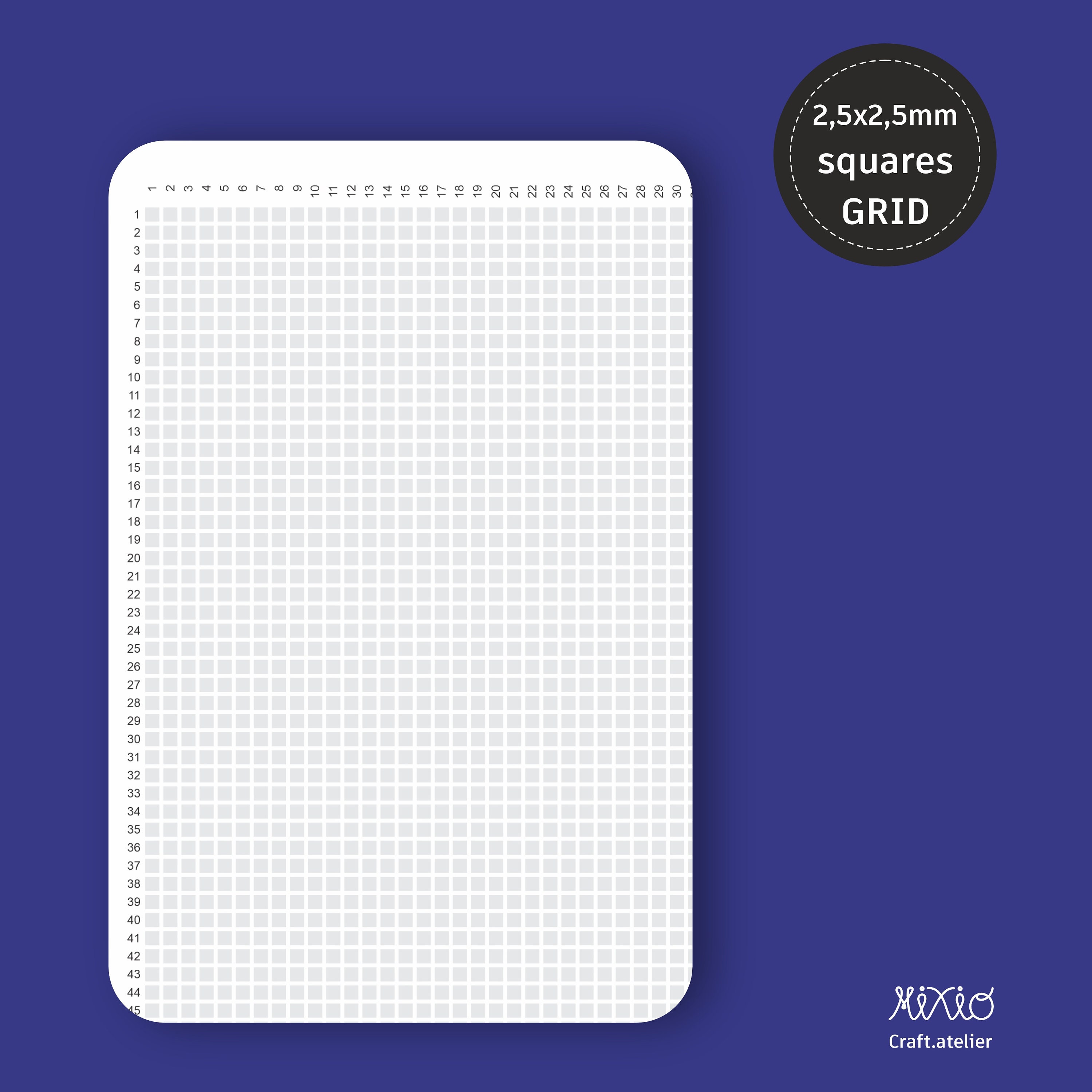 Printable Graph Paper: Craft Pattern Design (A4/US Letter) (digital ...
