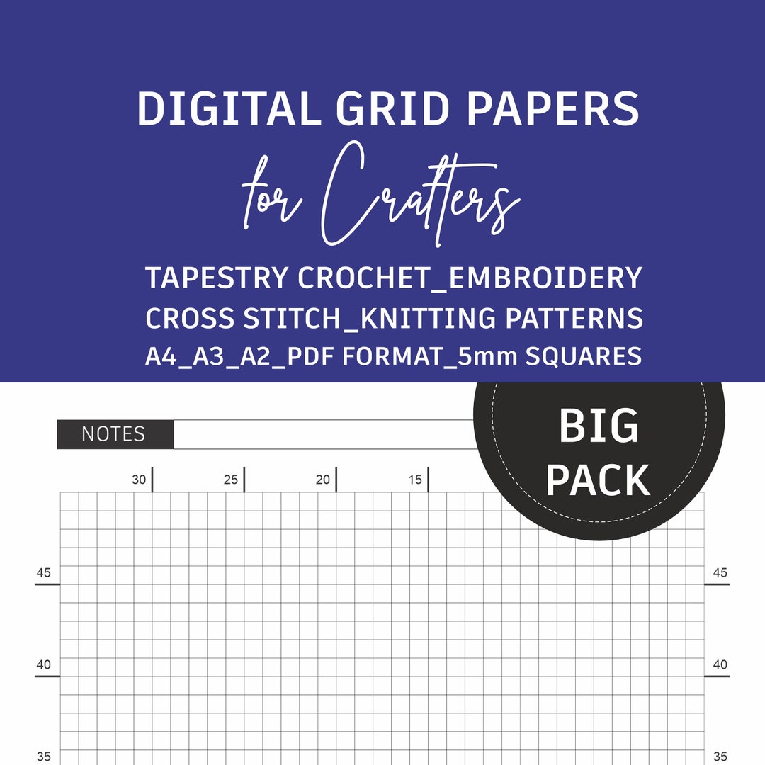 Digital Grid Template_printable Graph Paper_craft Planner_designing ...