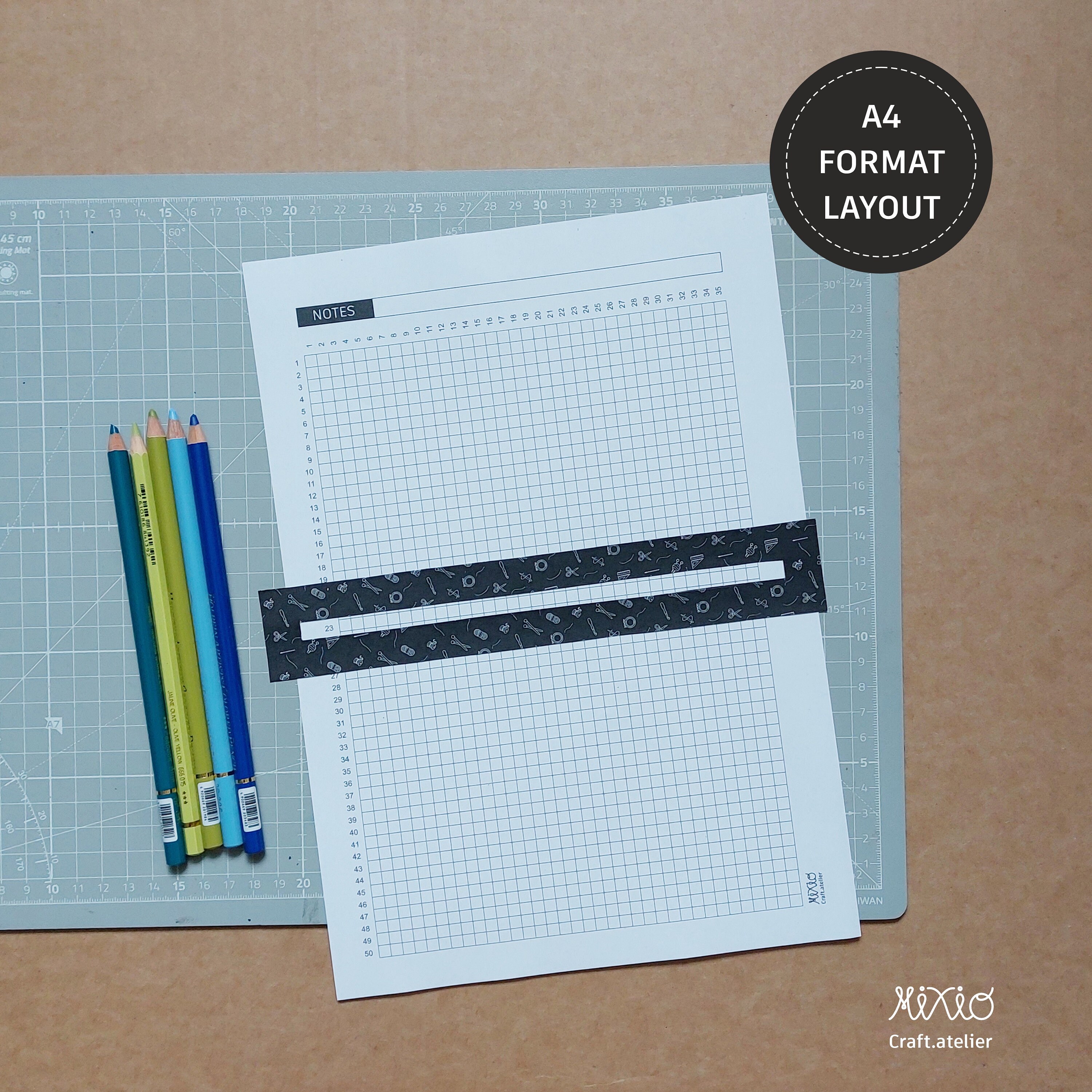 Digital Grid Template_printable Graph Paper_craft Planner_designing ...