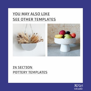 Ceramic Vase for Flowers Template_ Slab Building Templates_pottery ...