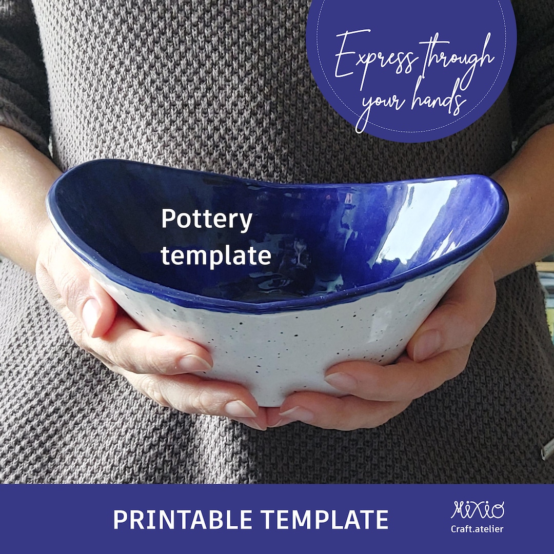 Ceramic Bowl Template_slab Building Tutorial_pottery Template_do It ...