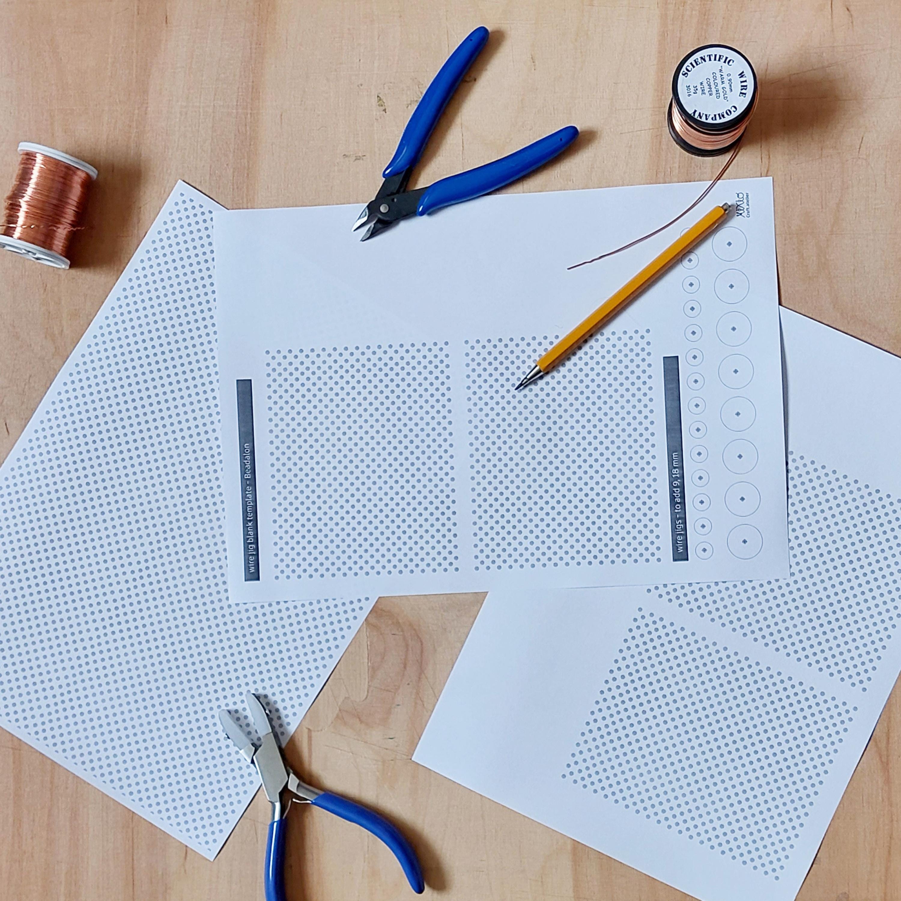 Printable Sheets for Wire Bender Jig_digital Template for Drawing Wire ...