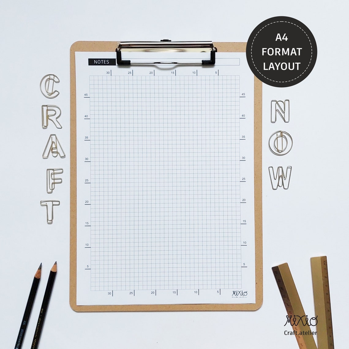 Digital Grid Template_printable Graph Paper_craft Planner_designing ...